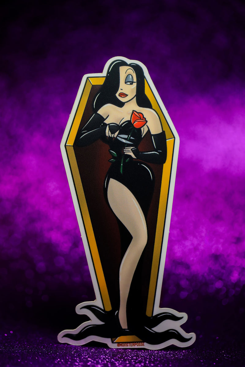 Morticia Rabbit sticker – Monster Posse
