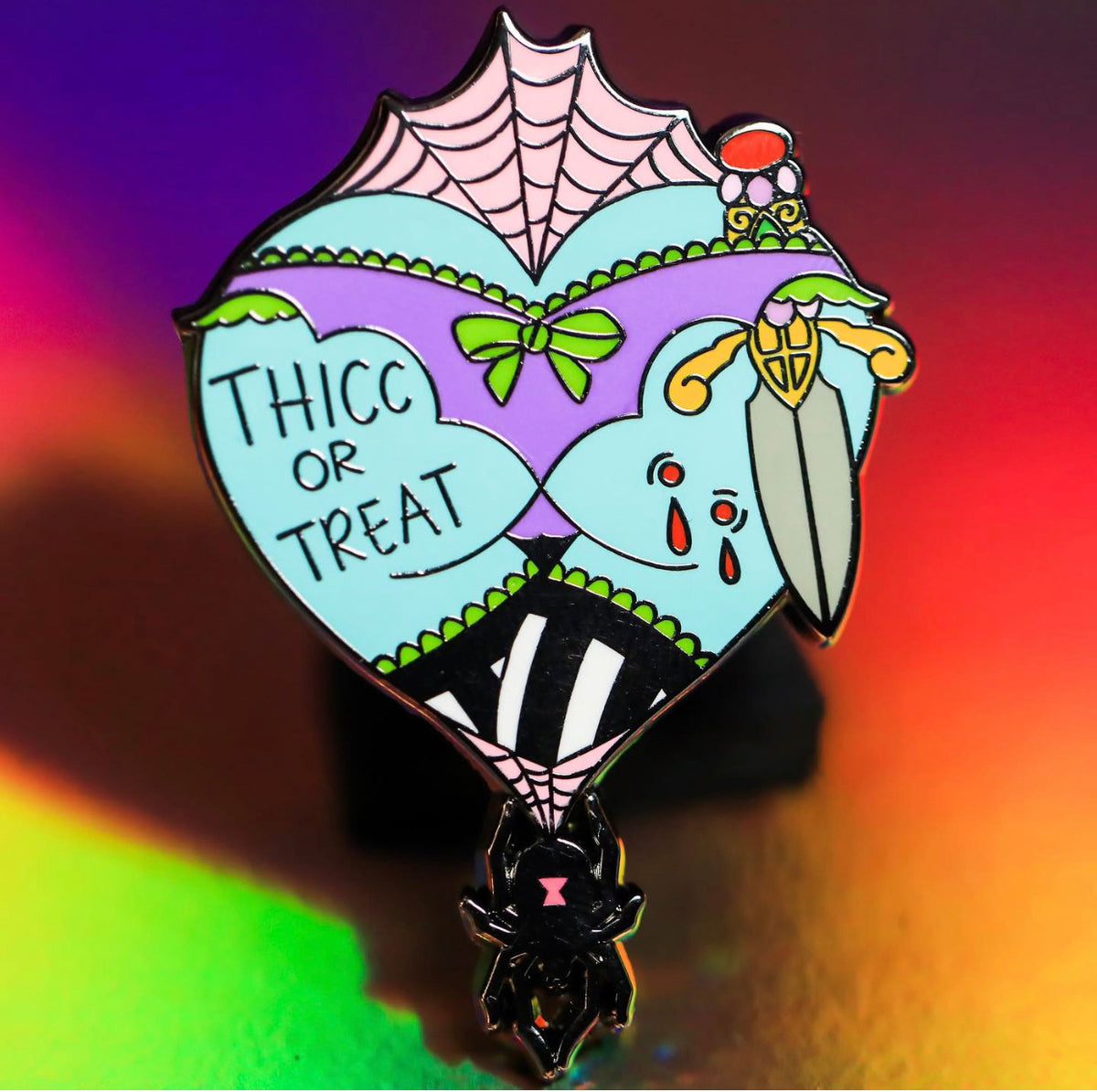 Thicc Or Treat Pin – Monster Posse