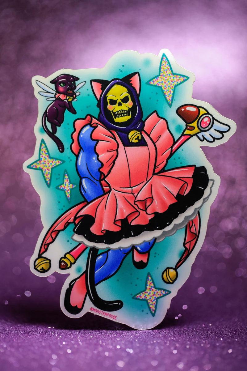 Card Captor Skeletor sticker – Monster Posse