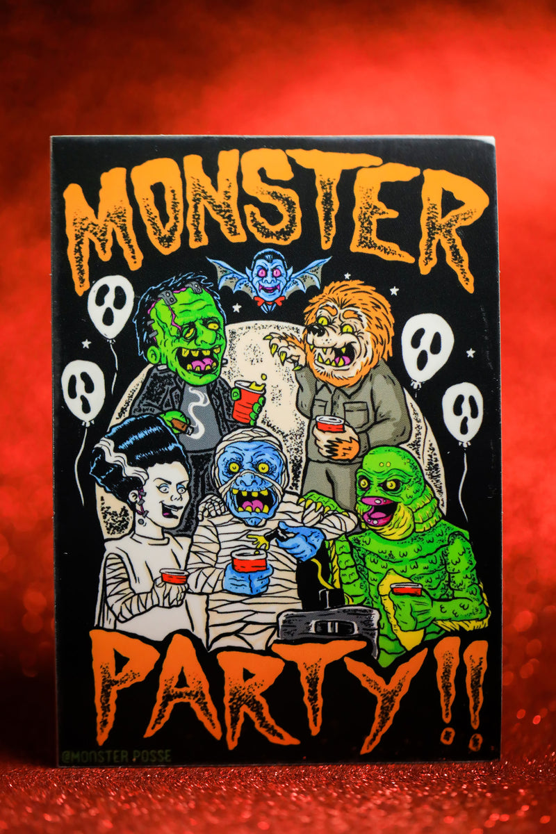 Monster Party Sticker – Monster Posse