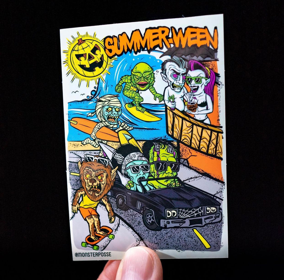Summerween 2 sticker – Monster Posse